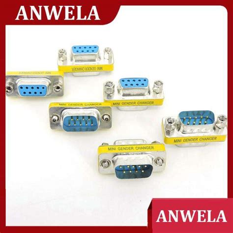 QANLA DB Pin Male To Male Female Converter MINI Gender Changer Adapter RS Com D Sub VGA