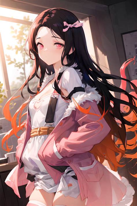 灶门祢豆子 Nezuko Kamado new cloth 插画师Hun sSandwich的AI绘图鬼灭之刃插画图片 BoBoPic
