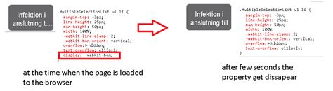 Html Display Webkit Box Property Disappear Few Seconds After