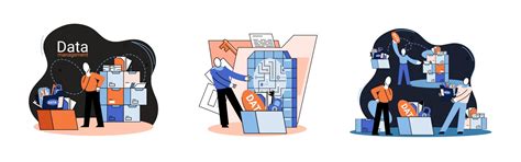 Big Data Analytics Platform Management Royalty Free Vector