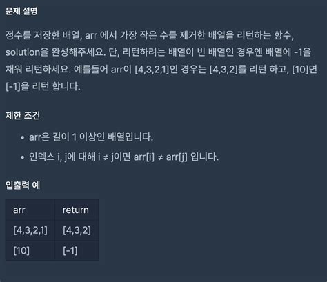 프로그래머스 Lv 제일 작은 수 제거하기