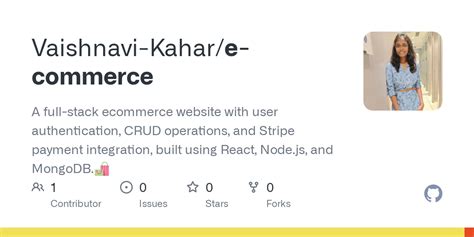 Github Vaishnavi Kahar E Commerce A Full Stack Ecommerce Website