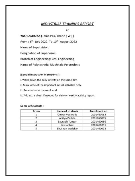 Itr Final Report Pdf