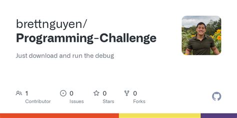 Github Brettnguyenprogramming Challenge Just Download And Run The Debug