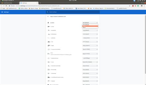 Geolocation Settings