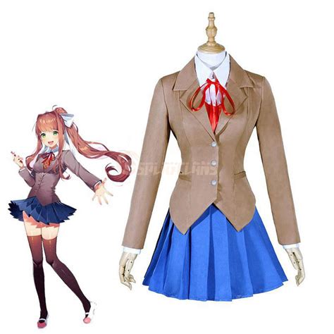 Ddlc Doki Doki Literature Club Monika Cosplay Costumes For Sales