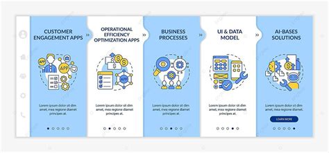 Blue And White Onboarding Template For Creating Apps With Low Code Platforms Vector Coding