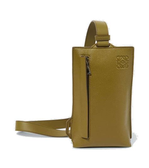 Loewe Vertical T Pocket Leather Shoulder Bag Loewe