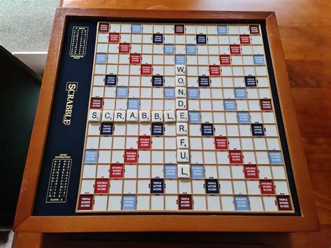 Scrabble Luxury Edition Board Game 2 4 Players Ages 96 Wooden