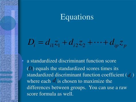 Ppt Discriminant Function Analysis Powerpoint Presentation Free Download Id 6780523
