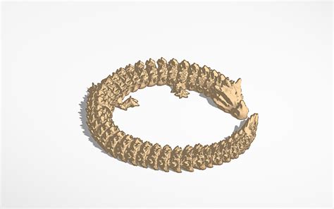 3d Design Articulated Sand Dragon Tinkercad