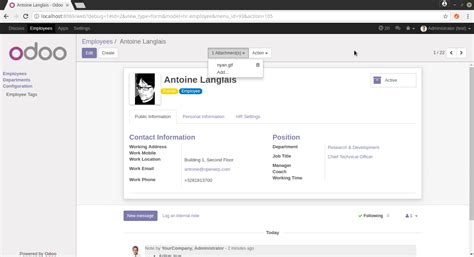 Odoo Menambahkan Attachment Pada Sebuah Record Cak Juice