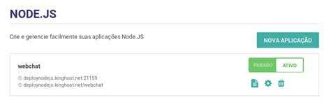 Deploy De Aplicação Nodejs Com Socketio Kinghost
