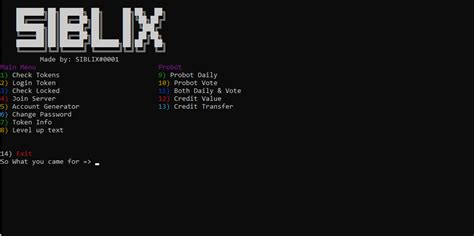 GitHub Mosttafan SIBLIX Discord Tokens Tool Which Generate Accounts Join Servers Check