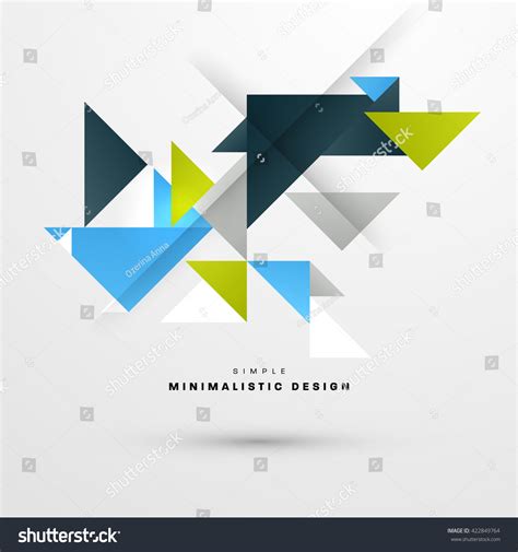 Geometric Vector Background Triangles Pattern Background Stock Vector Royalty Free 422849764
