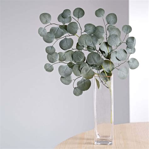 4 Pack Green Eucalyptus Stems Efavormart