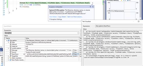 Throws An Exception When Opening An Existing File · Issue 54474