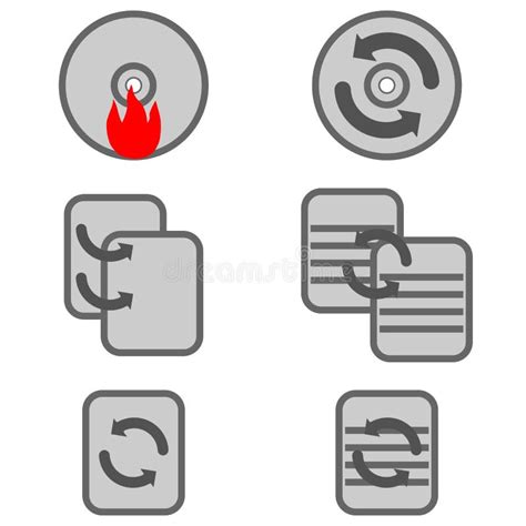 The Symbol Data Processing Grey And Red Stock Vector Illustration Of Symbol Information