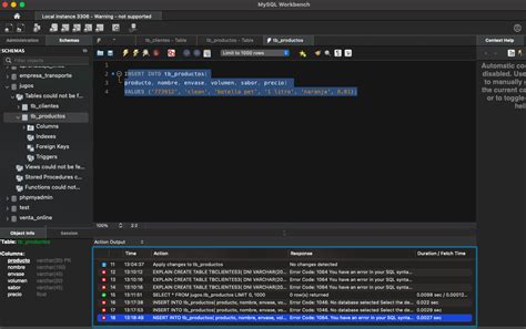 Porqué Sale Error Al Ingresar El Primer Registren La Tabla Introducción A Sql Con Mysql