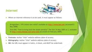 How To Insert Footnotes And Bibliography PPT