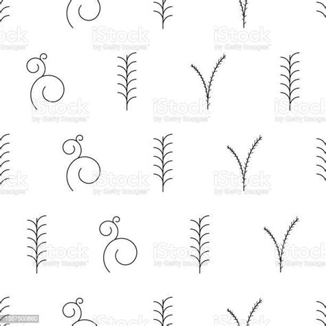 추상 낙서 원활한 패턴 식물 분기 식물 잎 인쇄 직물 의류 선물 랩 벽지 파스텔에 대한 허브 자연 배경 장식 벡터 디자인 스타일을 떠난다 0명에 대한 스톡 벡터 아트 및