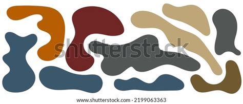 Bloho Color Irregular Blob Set Abstract Stock Vector Royalty Free 2199063363 Shutterstock