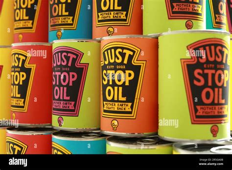 London Uk 03 June 2023 Just Stop Oil Art Intervention You May Find Yourself At Koppel X In