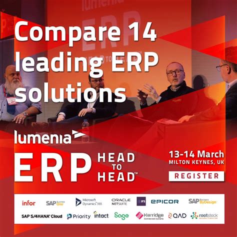 Erp News On Linkedin Erpheadtohead Erp Events