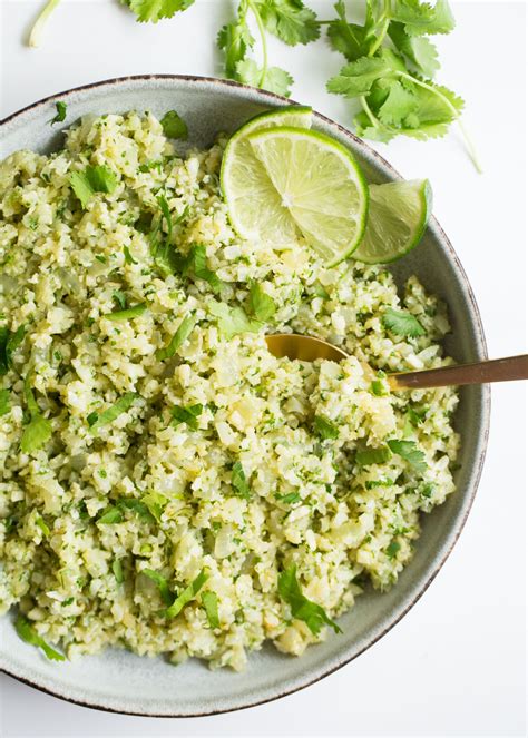 Nutritious Cilantro Lime Cauliflower Rice Wholesomelicious