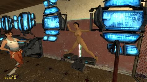 Rule 34 3d Alyx Vance Breasts Chell English Text Half Life Laser Nude Portal Series Tagme