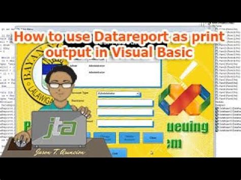How To Use Datareport As Print Output In Visual Basic YouTube