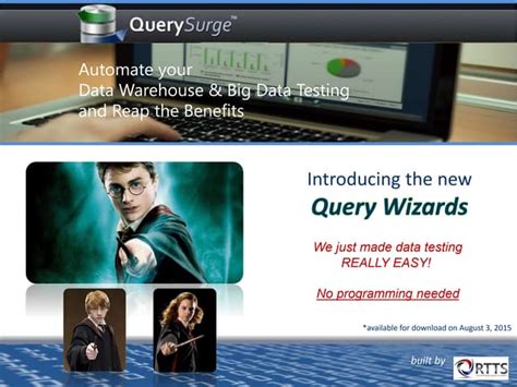 Query Wizards Data Testing Made Easy No Programming Ppt