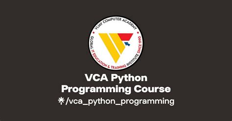 vca python programming course instagram facebook linktree