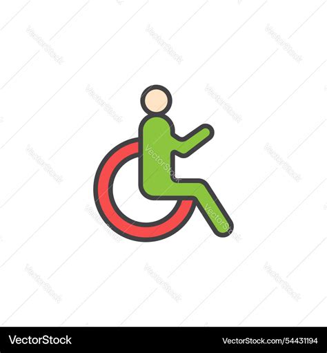 Disable Icon In Colored Version Royalty Free Vector Image