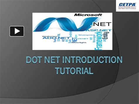 Ppt An Introduction To Dot Net Powerpoint Presentation Free To