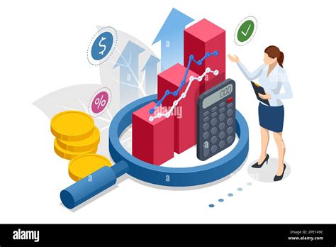 Isometric Business Analysis Analytics Research Strategy Statistic Planning Marketing