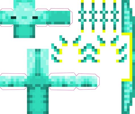 Diy Diamond Axolotl Minecraft Paper Craft