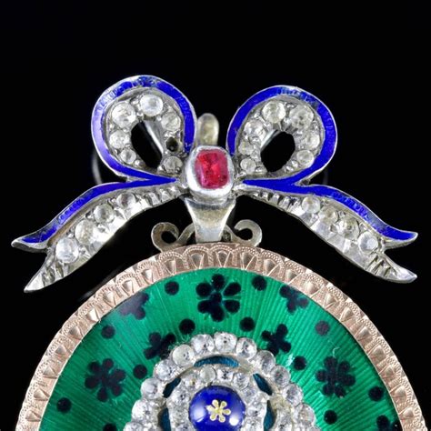 Antique Georgian French Paste Enamel Ruby Locket Pendant Circa 1800 At
