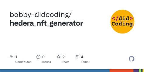 github bobby didcoding hedera nft generator