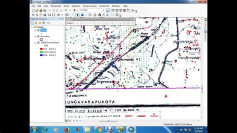 Georeferening Using Toposheet In Arcgis Youtube