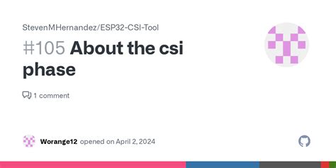About The Csi Phase · Issue 105 · Stevenmhernandezesp32 Csi Tool · Github