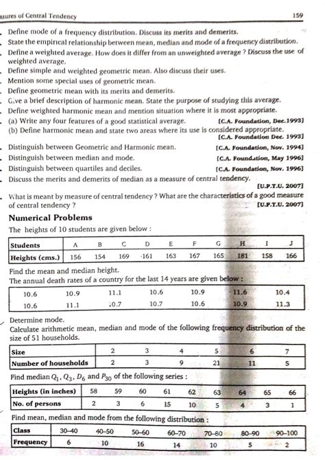 Measures Of Central Tendency Numerical 1 Asures Of Central Tendeney Neen Een Re Re Ea Ne Ere