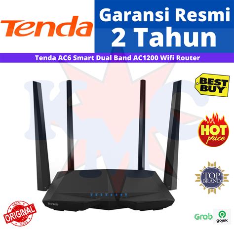 Promo Tenda AC1200 AC6 AC 1200 Smart Dual Band Wireless Router Diskon 17 Di Seller Karya Megah