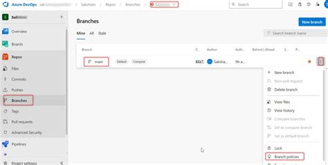Working With Branch Policies In Azure Devops