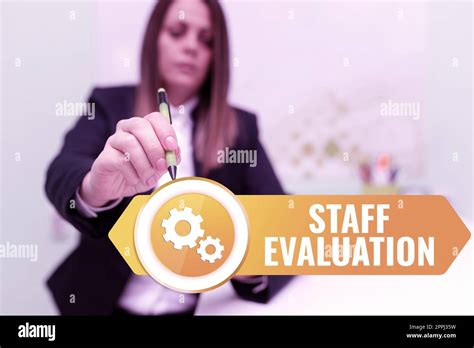Writing Displaying Text Staff Evaluation Conceptual Photo Clarifies
