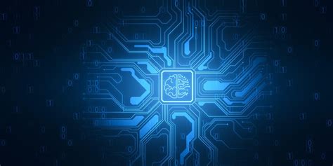 Premium Photo Abstract Brain And Binary Code Circuit On Blue