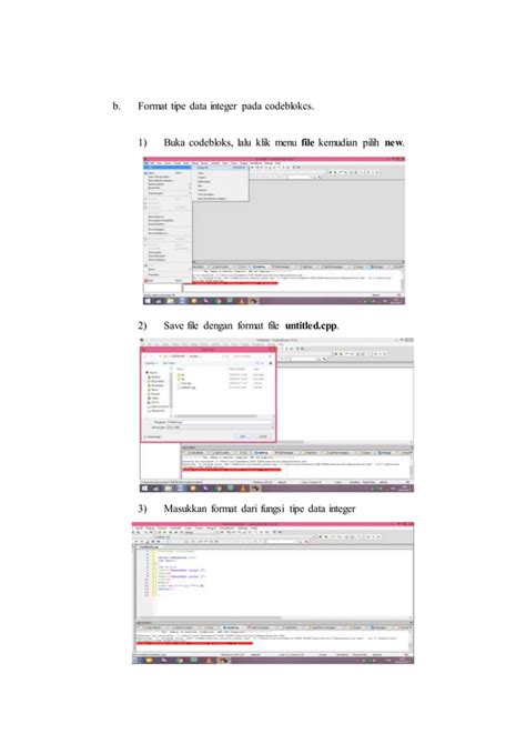 Pembagian Dua Bilangan Menggunakan Fungsi Integer Pada Codeblocks Pdf Free Download