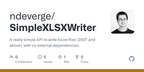 GitHub Ndeverge SimpleXLSXWriter A Really Simple API To Write Excel Files And Above