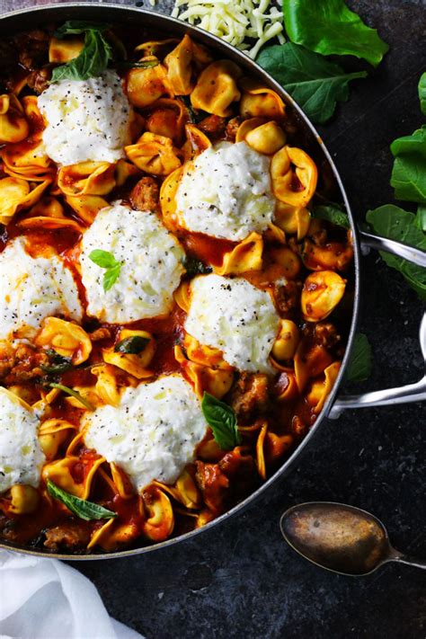 20 Minute Tortellini Skillet Lasagna Platings Pairings