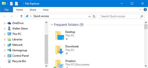 How To Show The Control Panel And Recycle Bin In The Windows File Explorer Navigation Pane